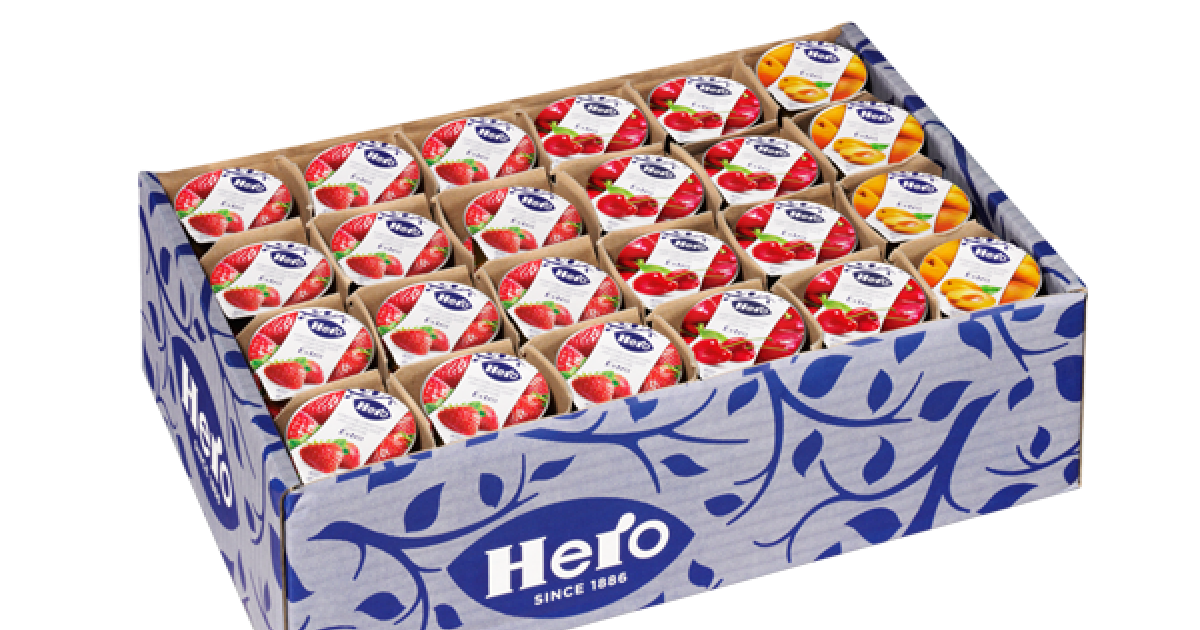 Hero Extra Confiture Assortiment 120 x 25G | Hero Foodservice